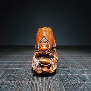 The Exquisite Boxwood Cicada Statue Ornaments Carved by Chinese ...