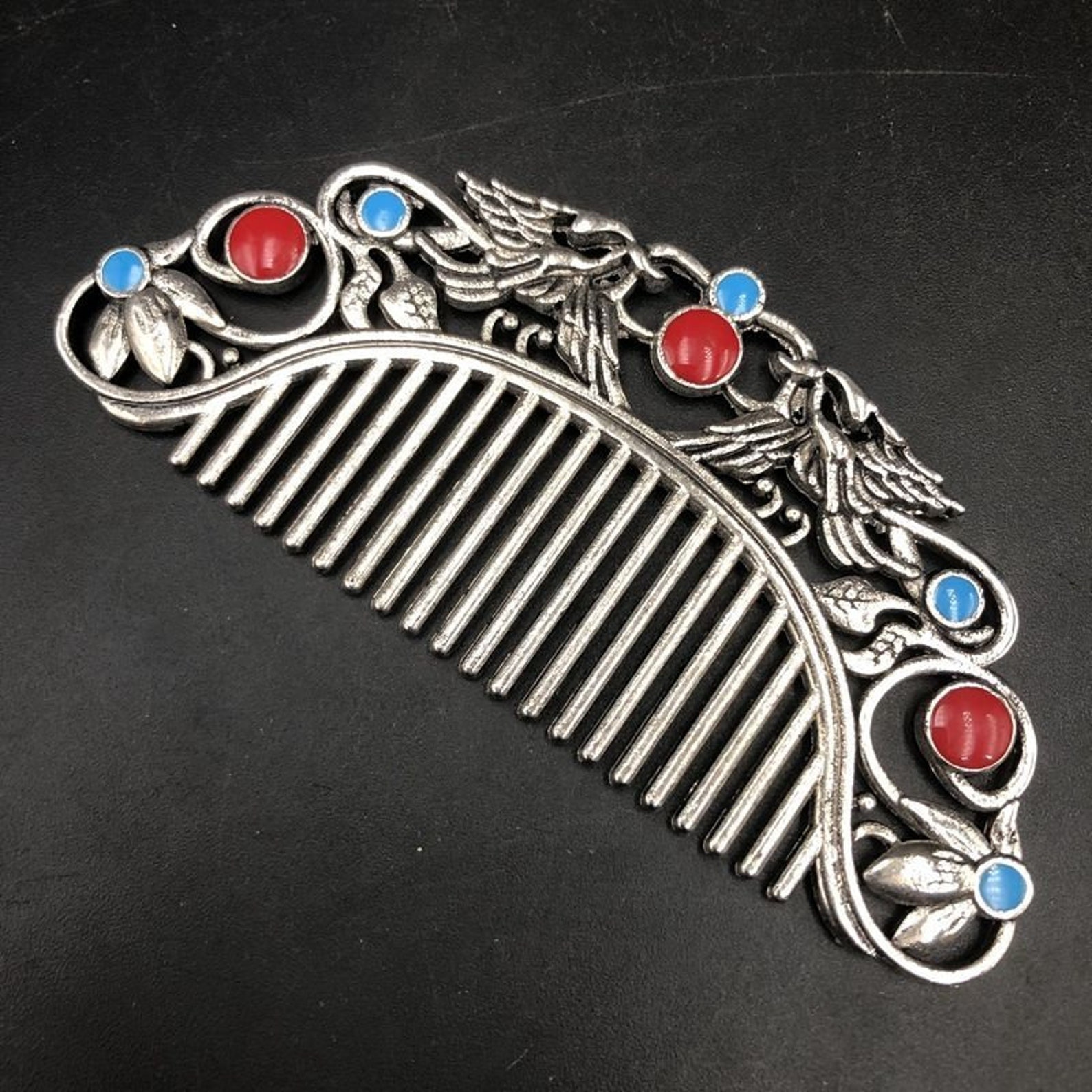 China Collects White Copper Comb Miao Silver Comb Collection - Etsy