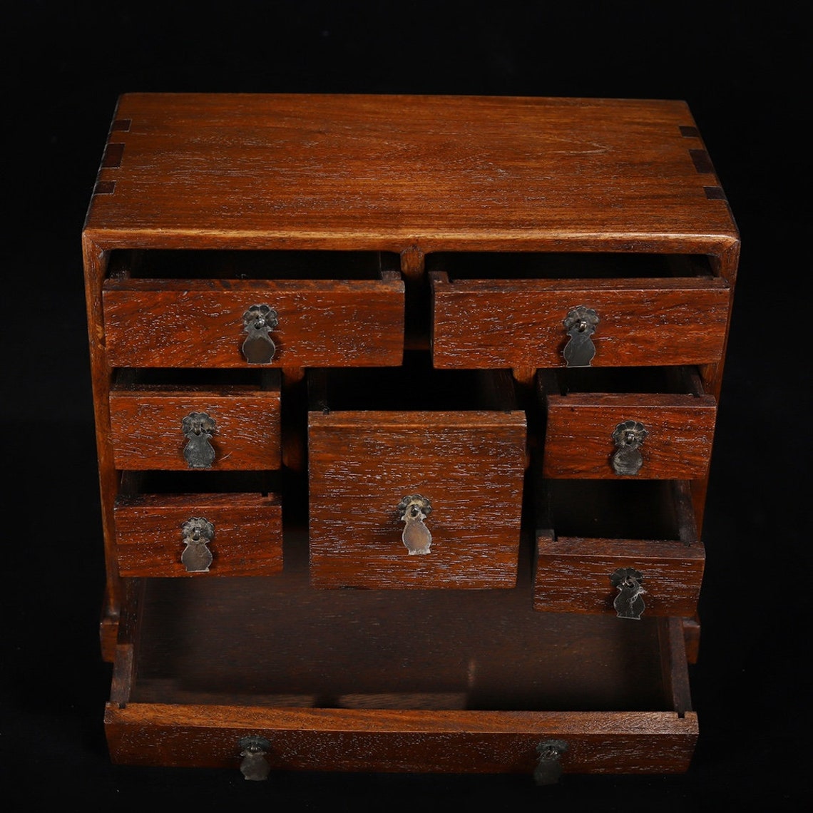 China's Ancient Natural Rosewood Drawer Cabinet is Hand - Etsy