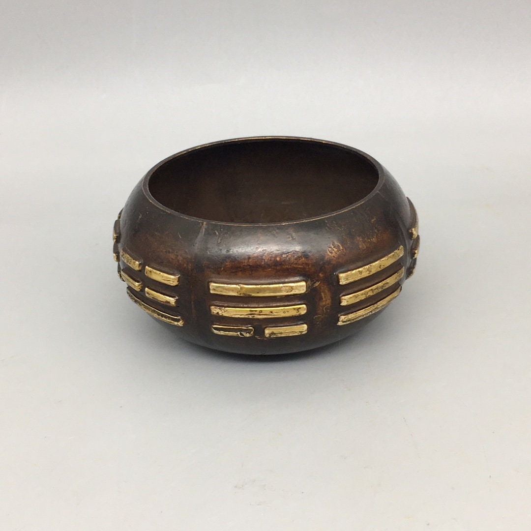 Chinese Antique Pure Copper Small Incense Burner Statue, Pure Hand ...