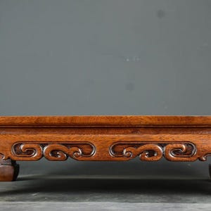 Chinese Pure Hand-carved Rosewood Inlaid Mandarin Duck Pattern Tea ...