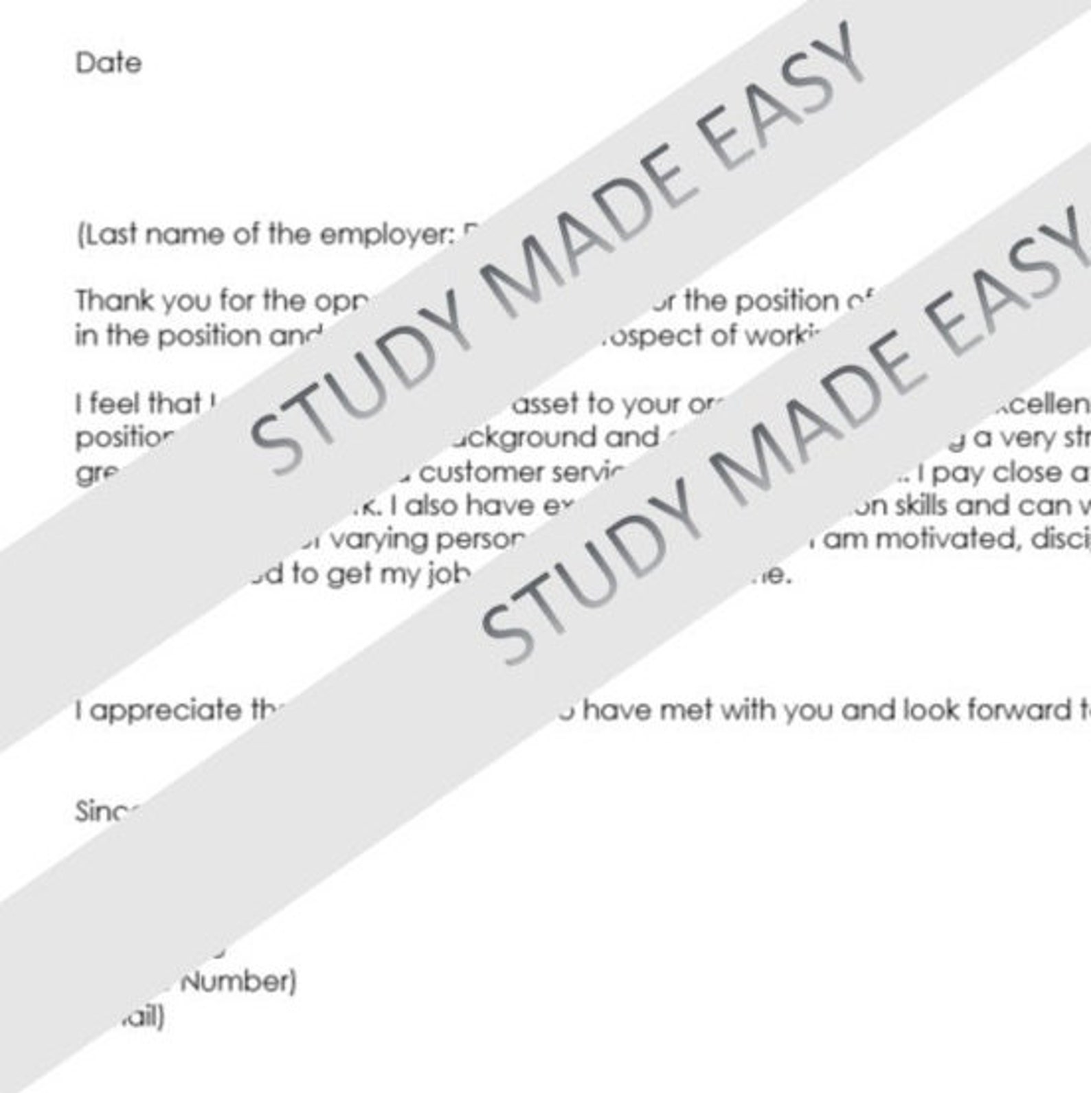 Post-interview Thank You Letter, Post Interview Note, Interview Letter ...