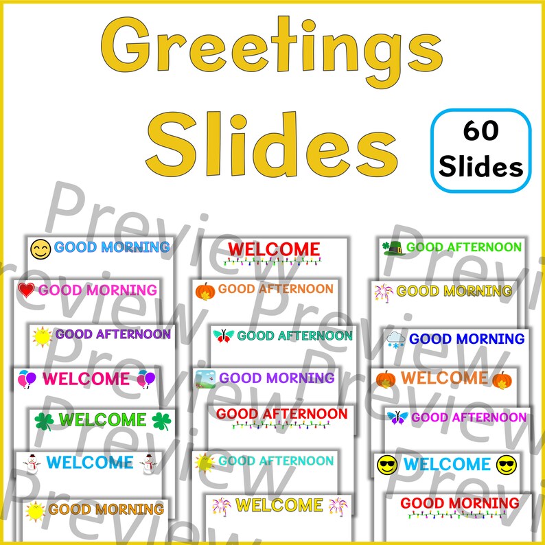 Classroom Slides With Timers, Daily Google Slides, Templates for Class ...