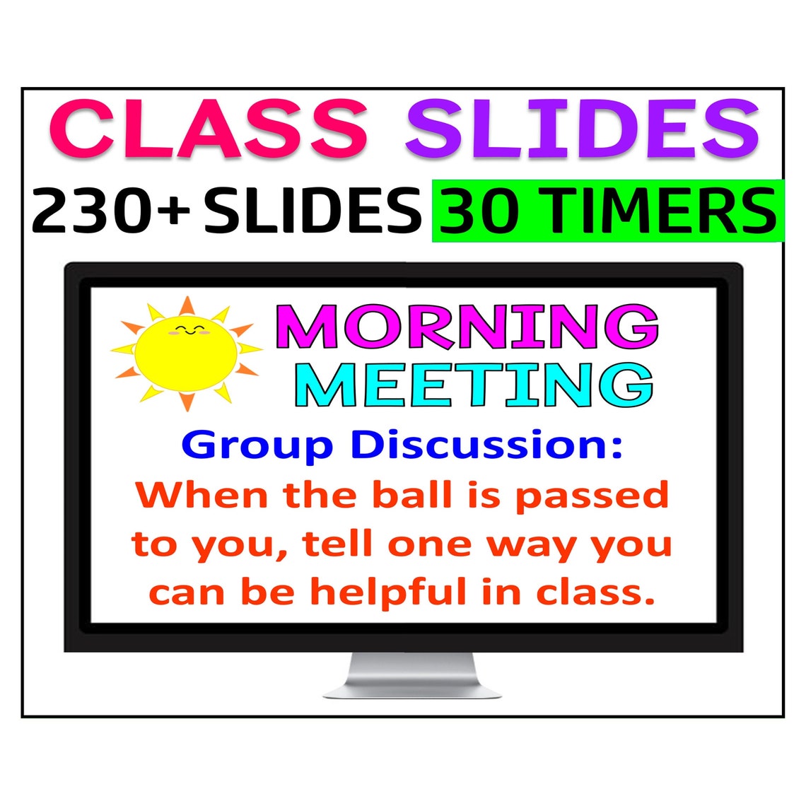 Classroom Slides With Timers | Center Rotations & Class Management ...