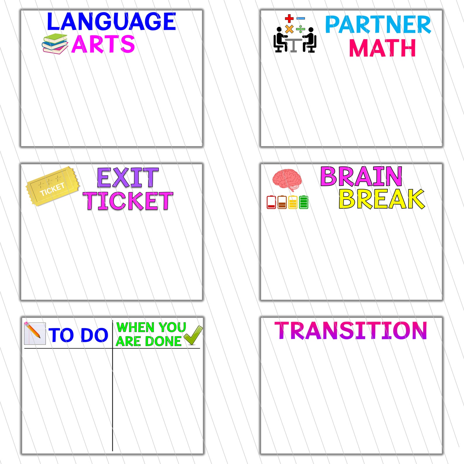 Classroom Slides With Timers | Center Rotations & Class Management ...