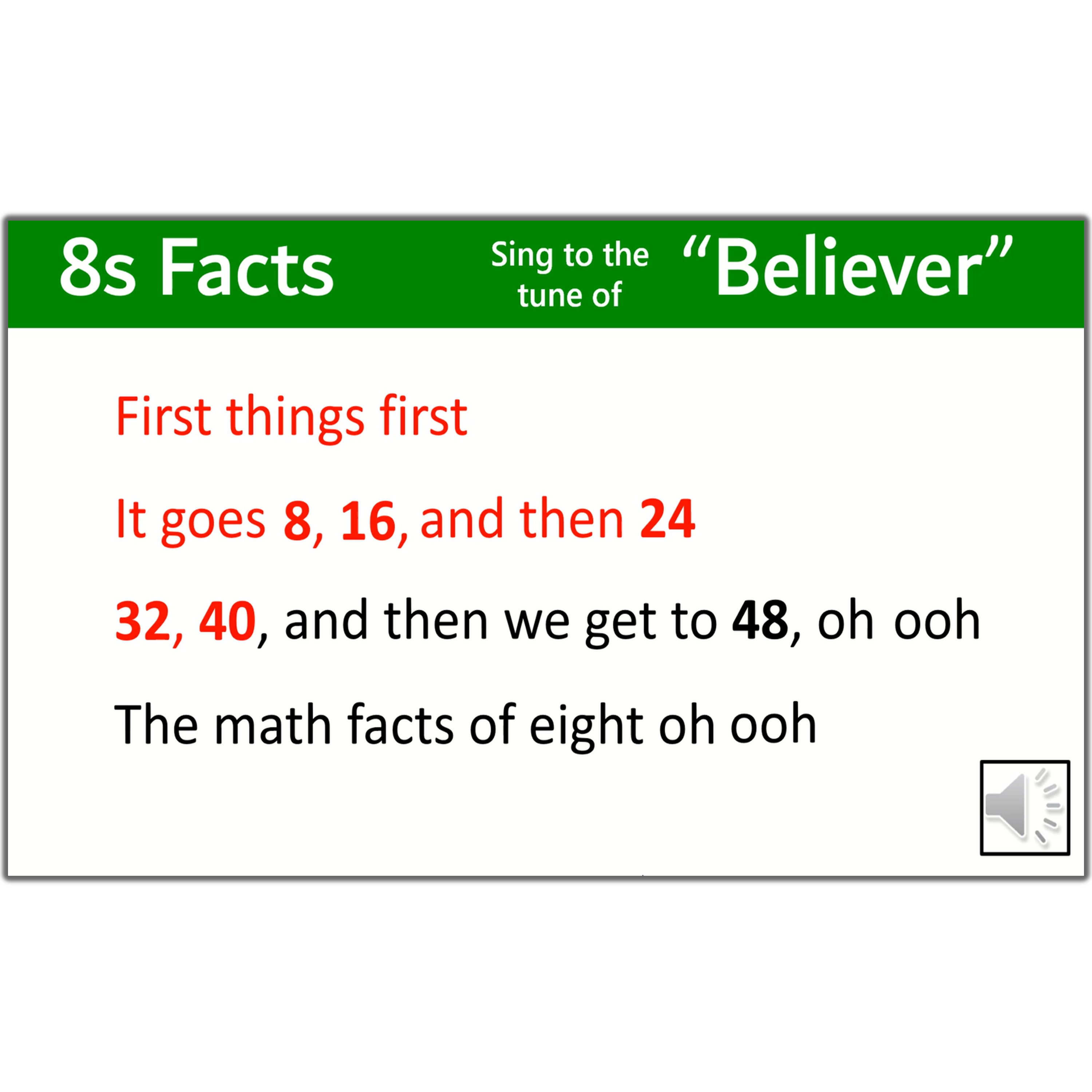Multiplication Songs, Math Facts Videos, Learn to Multiply Resource ...