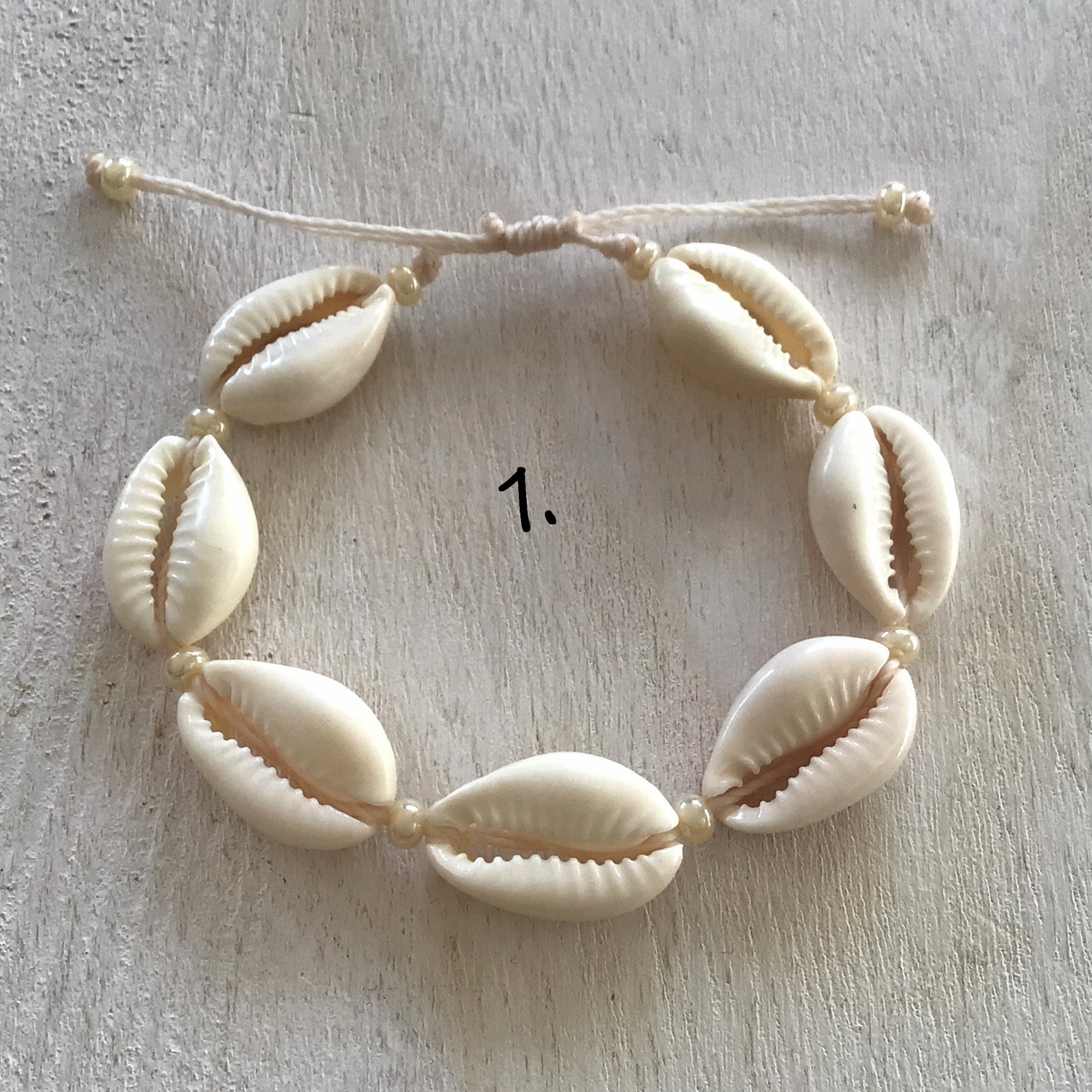 Cowrie Shell & Pearl Glass Beads Necklace and Bracelet, Shell Choker ...