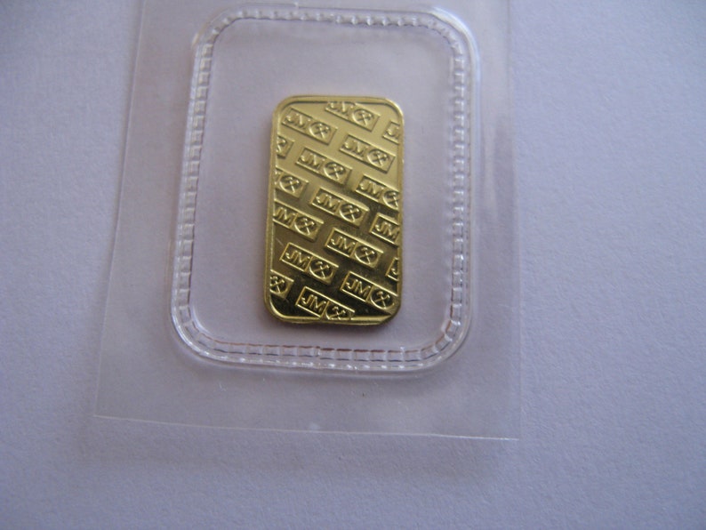 1 Gram JM Johnson Matthey 9999 Gold Bar Serial 5317 - Etsy