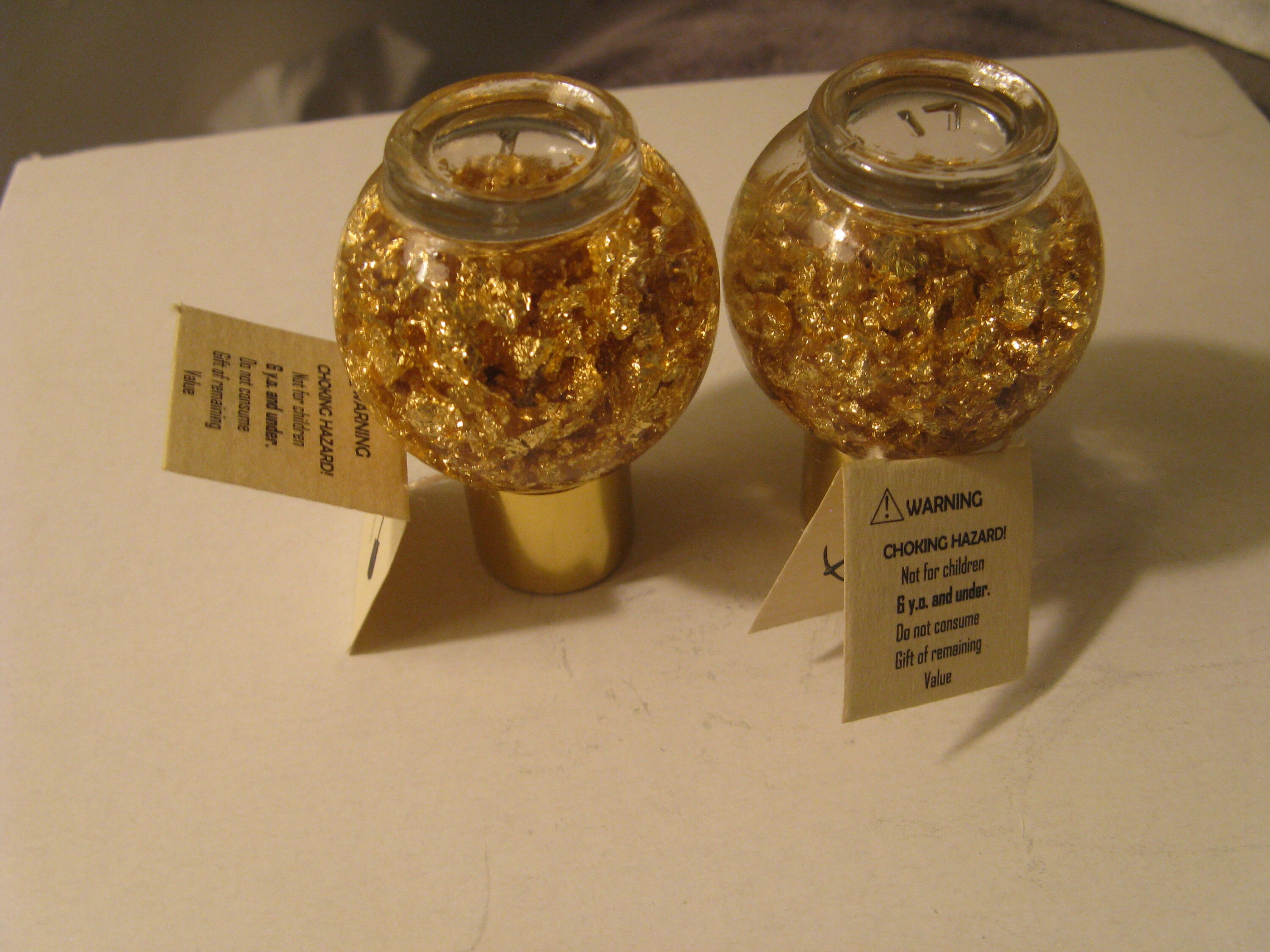 2 X 24 Karat Genuine GOLD Flakes Glass Vial Bottles - Etsy