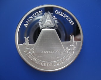 Illuminati 1oz Silver Coin - Etsy