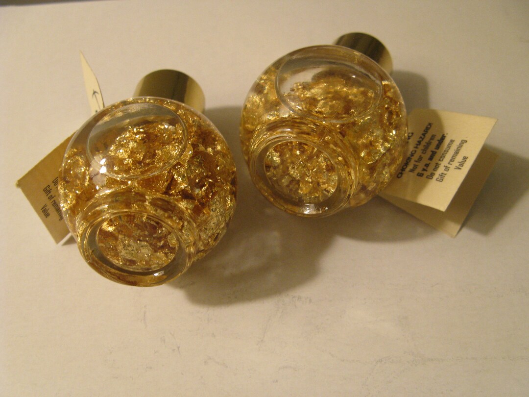 2 X 24 Karat Genuine GOLD Flakes Glass Vial Bottles - Etsy