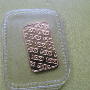 1 Gram JM Johnson Matthey 9999 Gold Bar Serial 3090 - Etsy