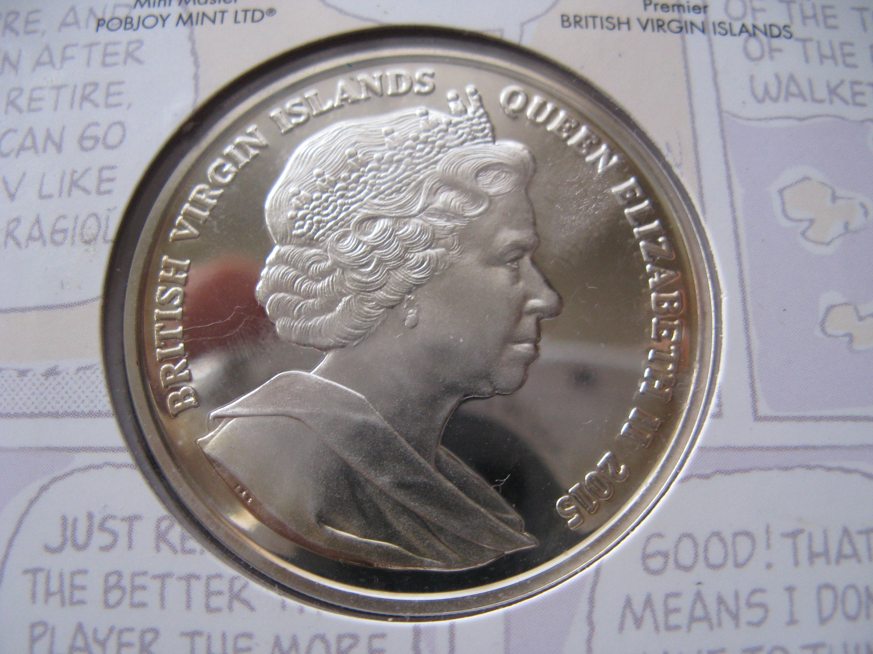 Snoopy Proof STERLING SILVER 10 Dollar Coin 65th Anniversary of Peanuts ...