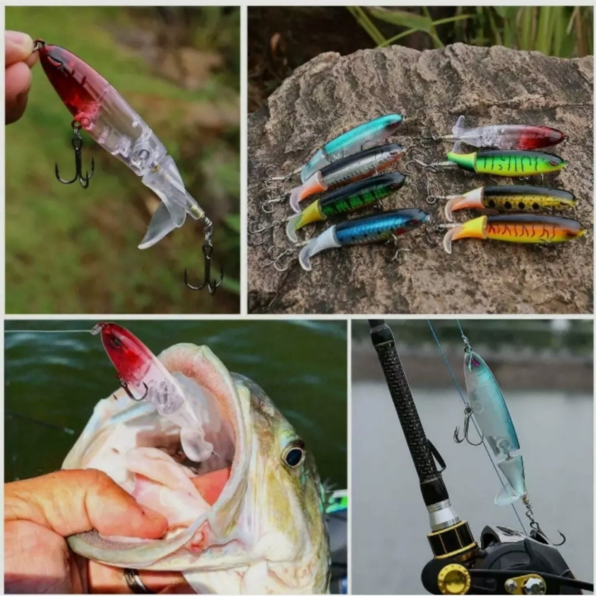 NUEVO Whopper Plopper 100 Top Water Prop Bait Lure 1/2 oz. | Etsy