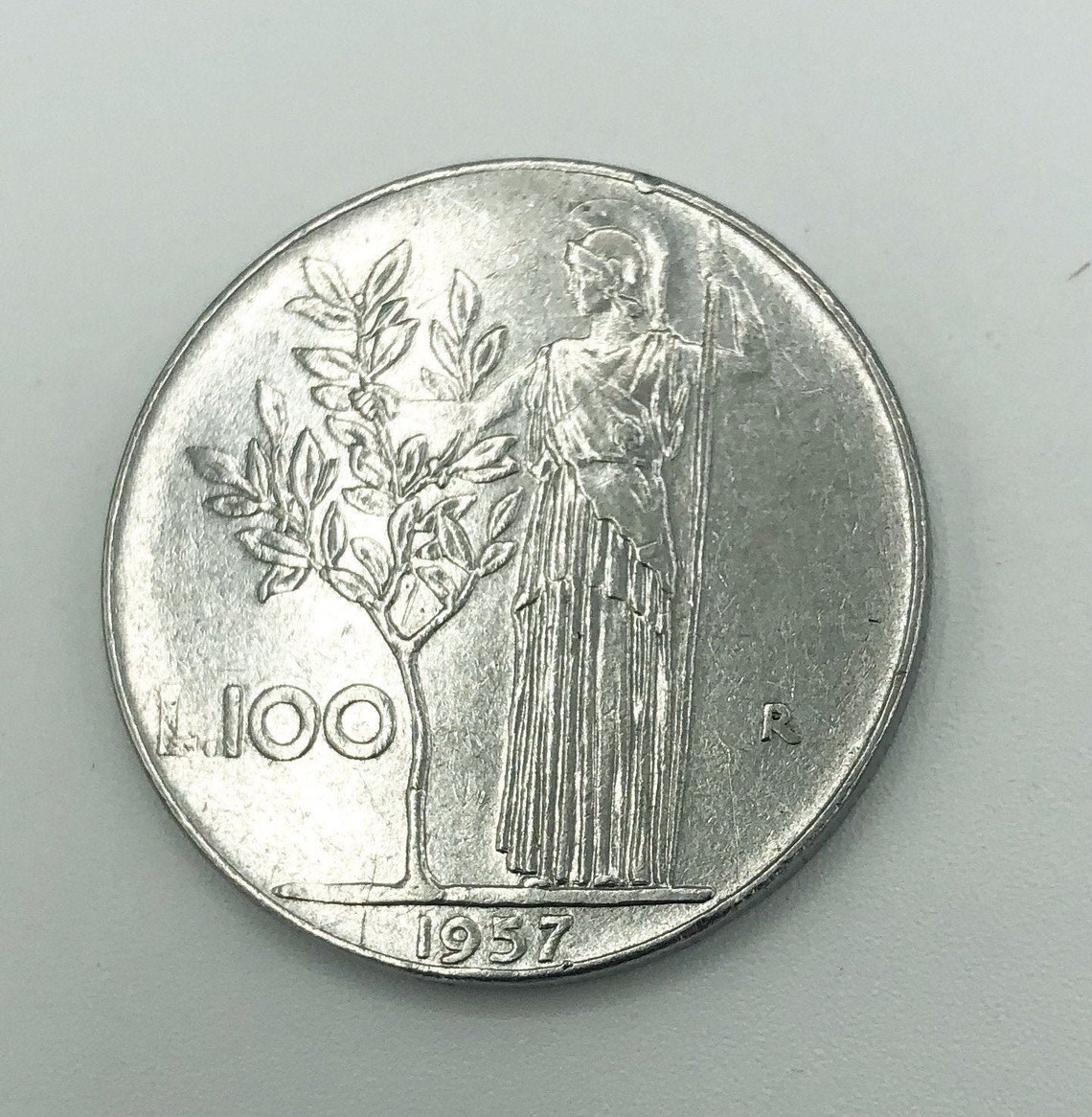 Vintage Italian 1957 Very Rare 100 Lire Coin - Etsy