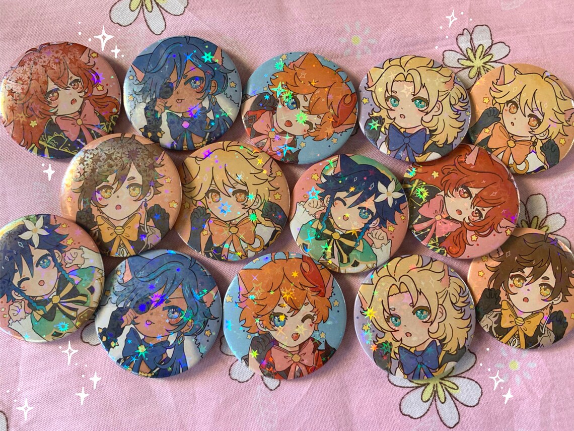 Genshin Impact Pins Etsy