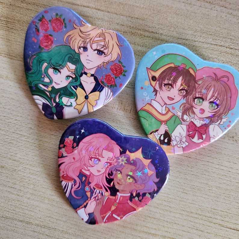 OTP Heart Pins - Etsy