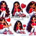 Watercolor Latina Girls Clipart Bundle: Commercial Use PNG (digital ...