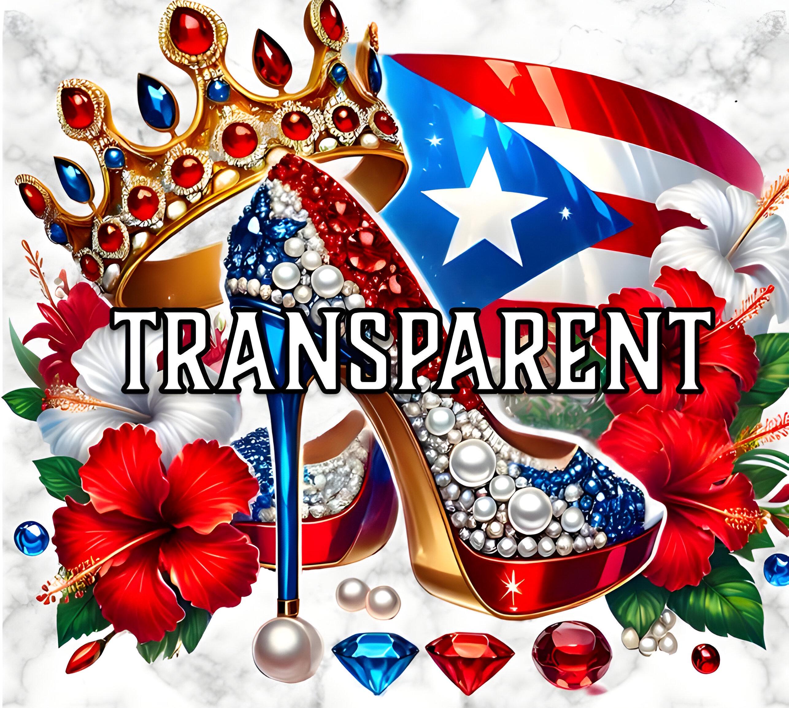 Puerto Rico Glam Heels & Crown PNG Bundle: Tropical Floral Designs - Etsy