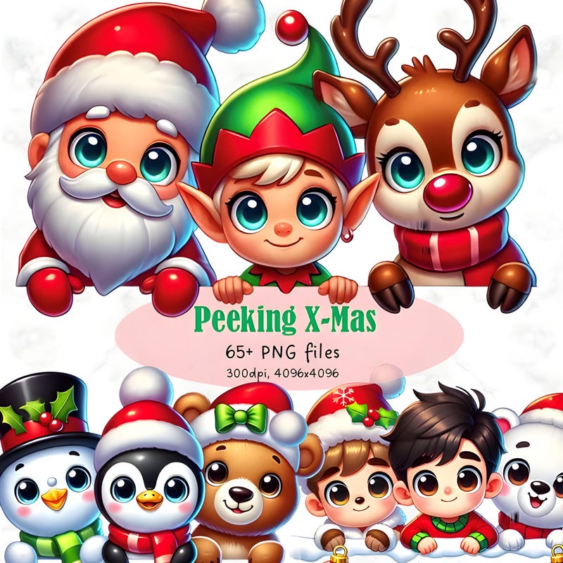 Peek a Boo Christmas Mug - Etsy