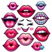Cartoon Lips Clipart,diamond Lips Cartoon Clipart, 82 PNG Files ...