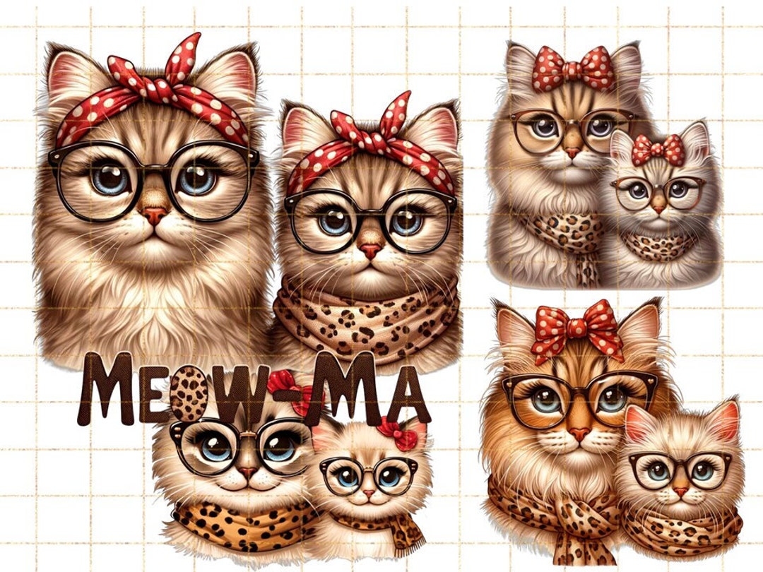 Cat Mum PNG, Mama Kitty Transparent Clipart, Mother's Day Clip Art ...