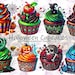 Halloween Cupcakes Clipart Set, Spooky Cupcake PNG, Transparent Files ...