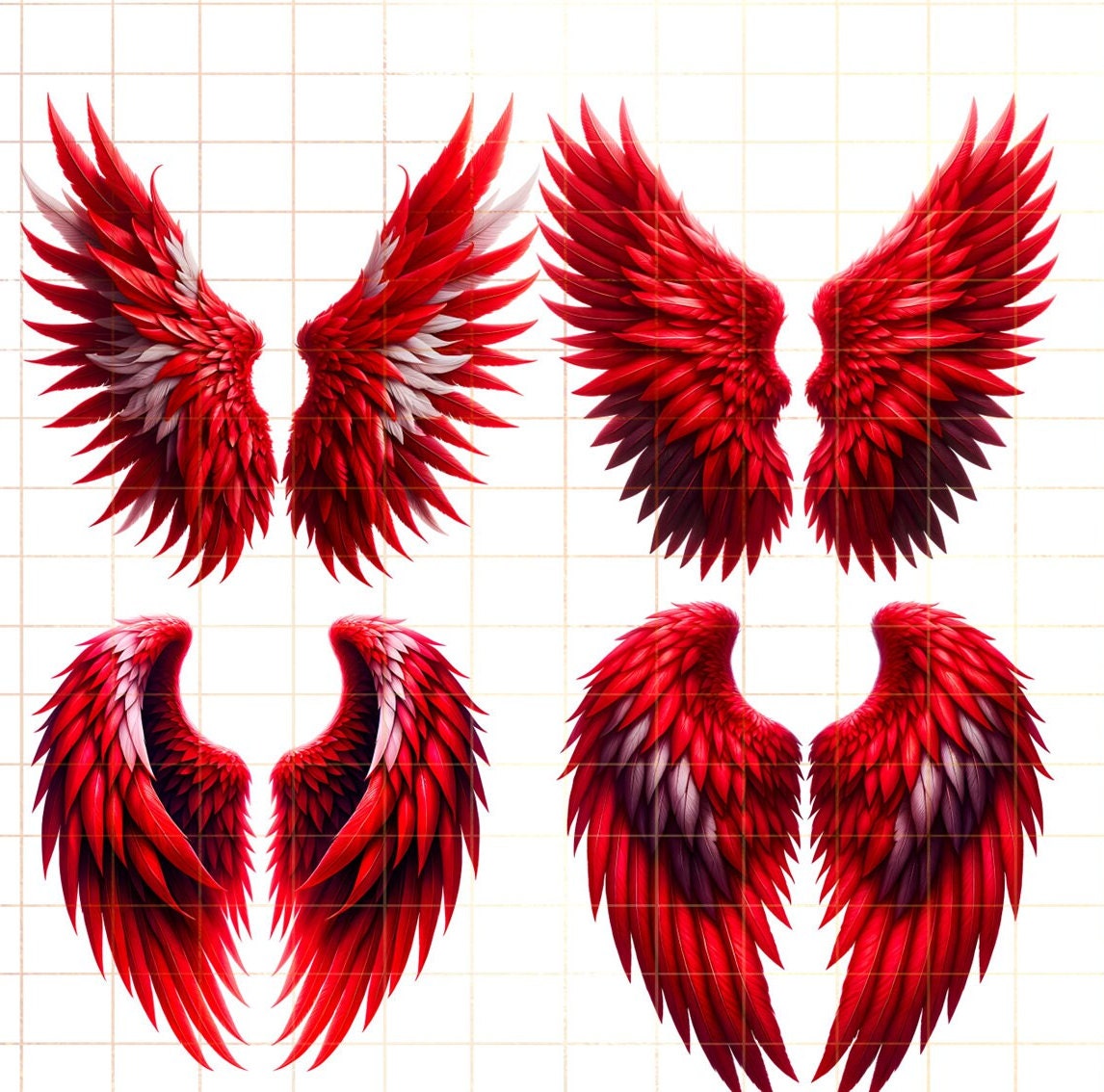 Red Wings Clipart,part1, 32 Transparent Png,wings Png, Angel Wings ...