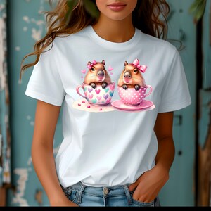 Watercolor Cute Capybara Clipart, Pink Capybara Transparent PNG ...