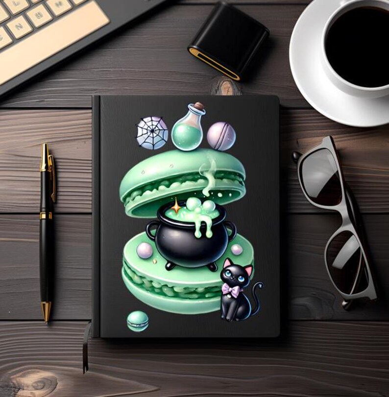 Halloween Macarons Clipart: 64 Spooky PNG Designs (commercial Use) - Etsy
