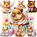 Easter Capybara Clipart, Watercolor Spring Animals (PNG, 62 Files) - Etsy
