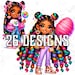 26 Cute Latina Girl Clipart Set, Colorful Digital Graphics, Sweet Candy ...