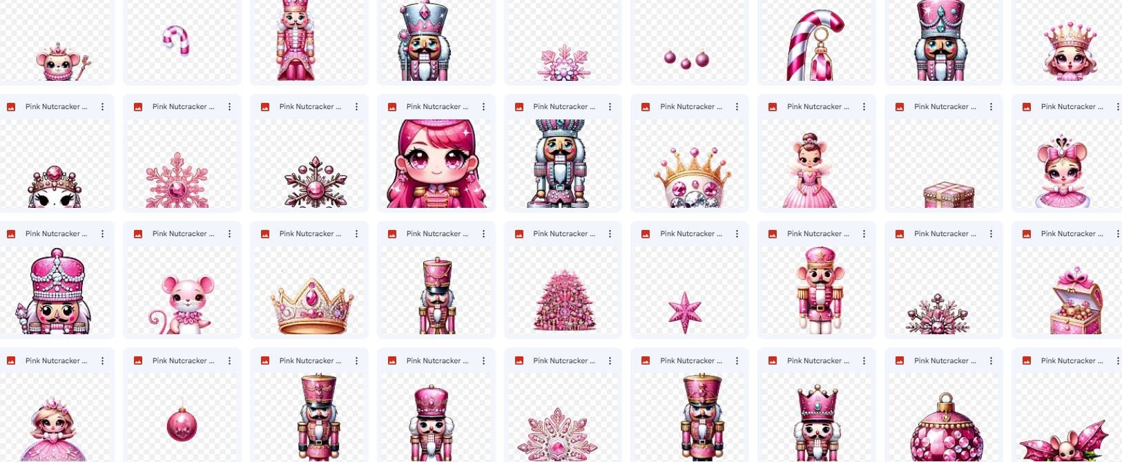 Pink Nutcracker Bundle 123 Clipart Set, Ballet Christmas Graphics ...