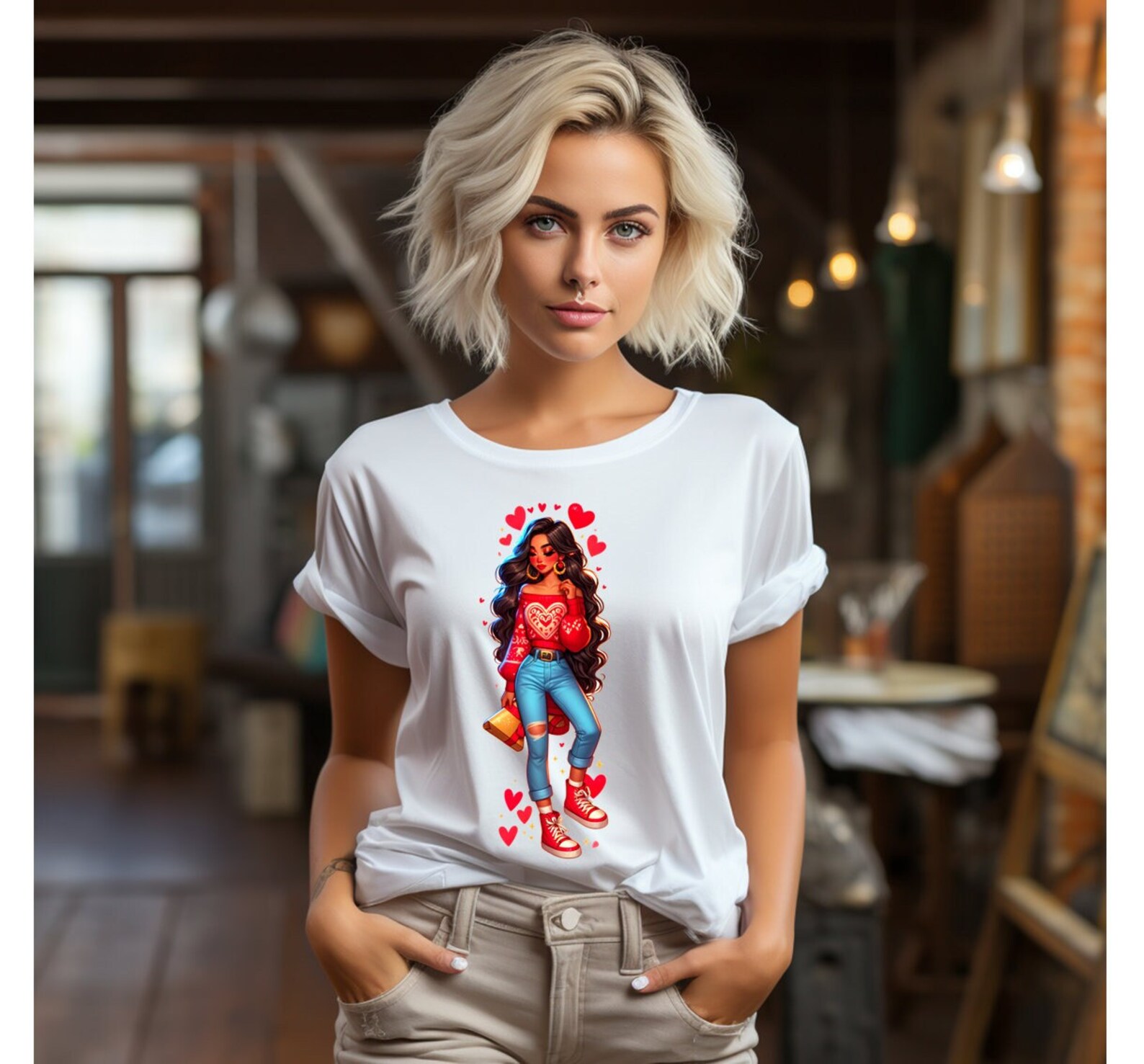 Latina Queen Christmas Clipart Set Holiday Fashion Digital - Etsy