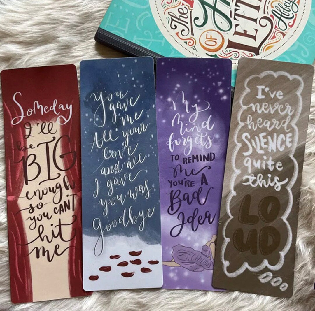 Taylor Swift Speak Now Taylor's Version Lyric Bookmarks - Etsy