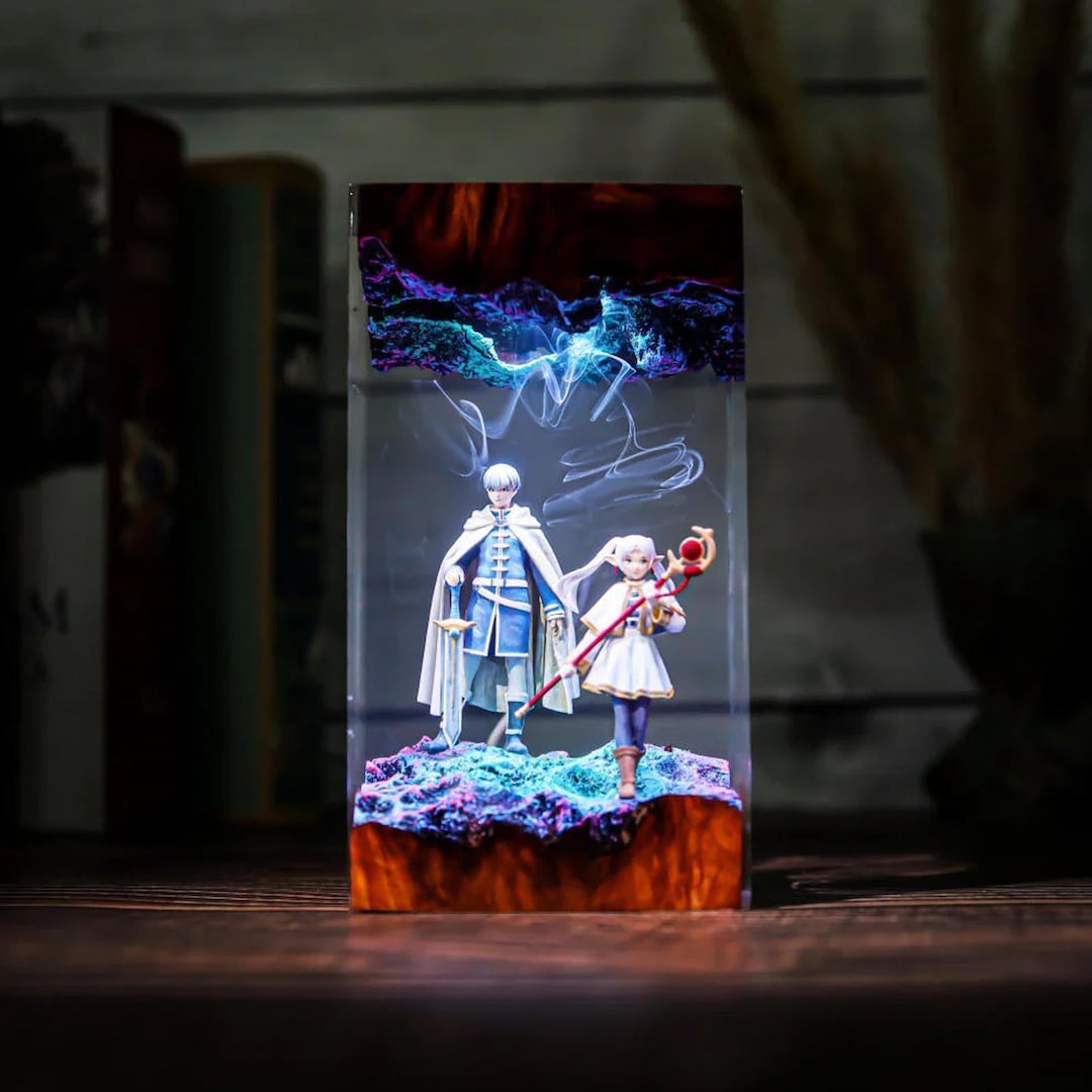 Frieren Beyond Journey’s End Resin Lamp LED Night Light Handmade Anime ...
