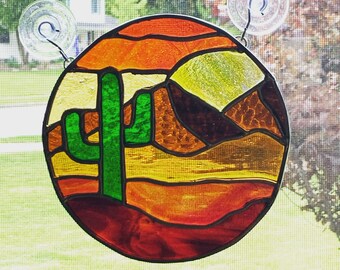 Stained Glass Desert - Etsy