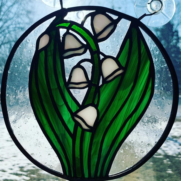 Stained Glass Lily - Etsy