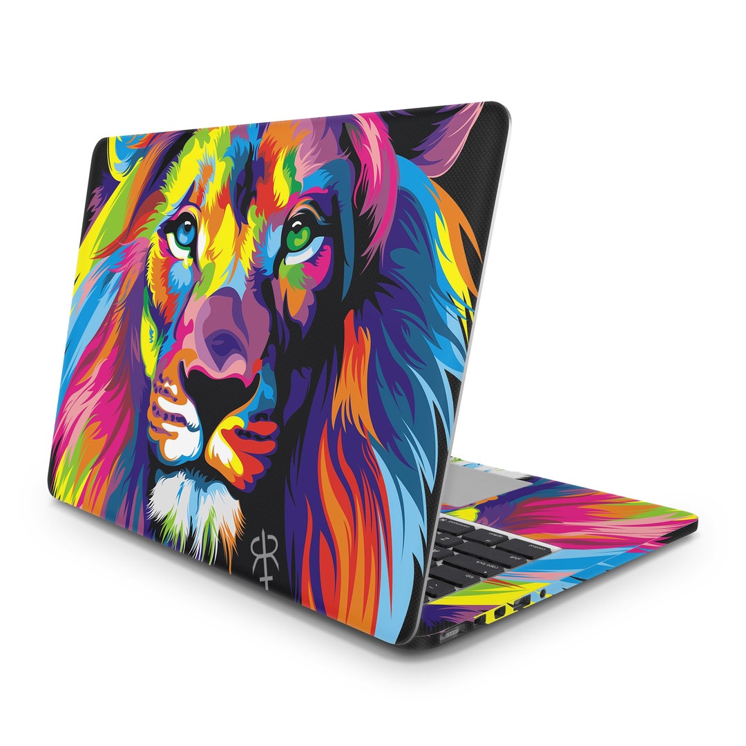 Lion Color Laptop Skins Universal Laptop Decal Full Coverage Laptop ...