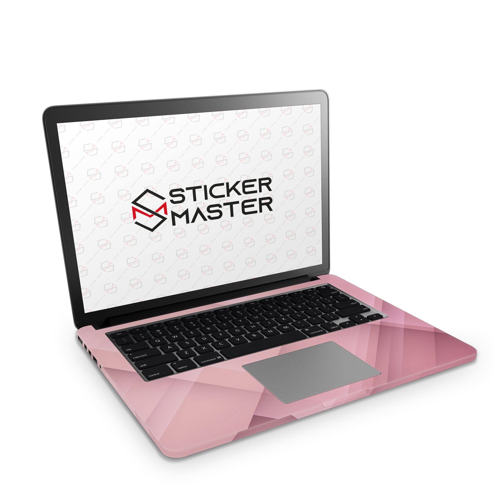 Abstract Light and Shadow Pink Laptop Skins Universal Laptop Decal Full ...