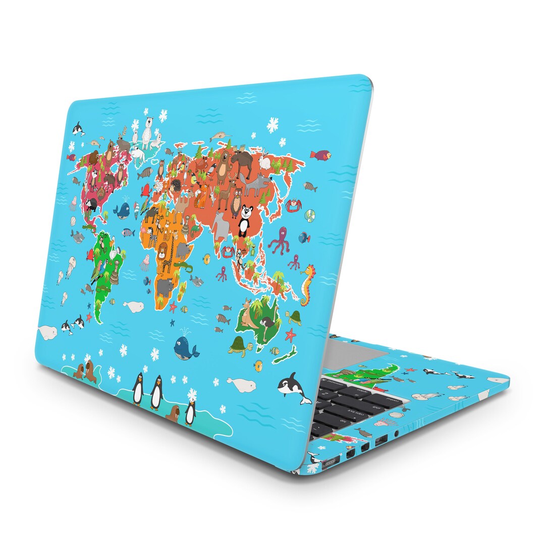 World of Animals Laptop Skins Universal Laptop Decal Full Coverage ...