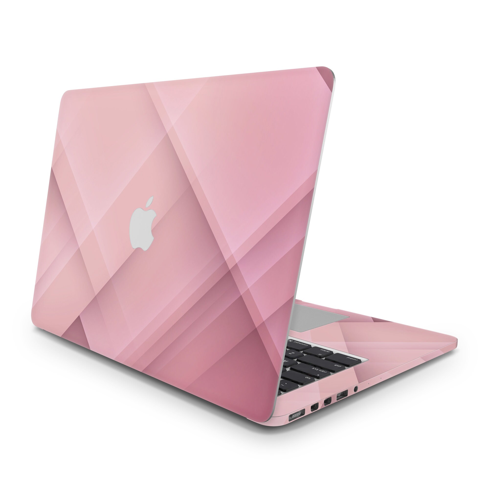 Abstract Light and Shadow Pink Laptop Skins Universal Laptop Decal Full ...