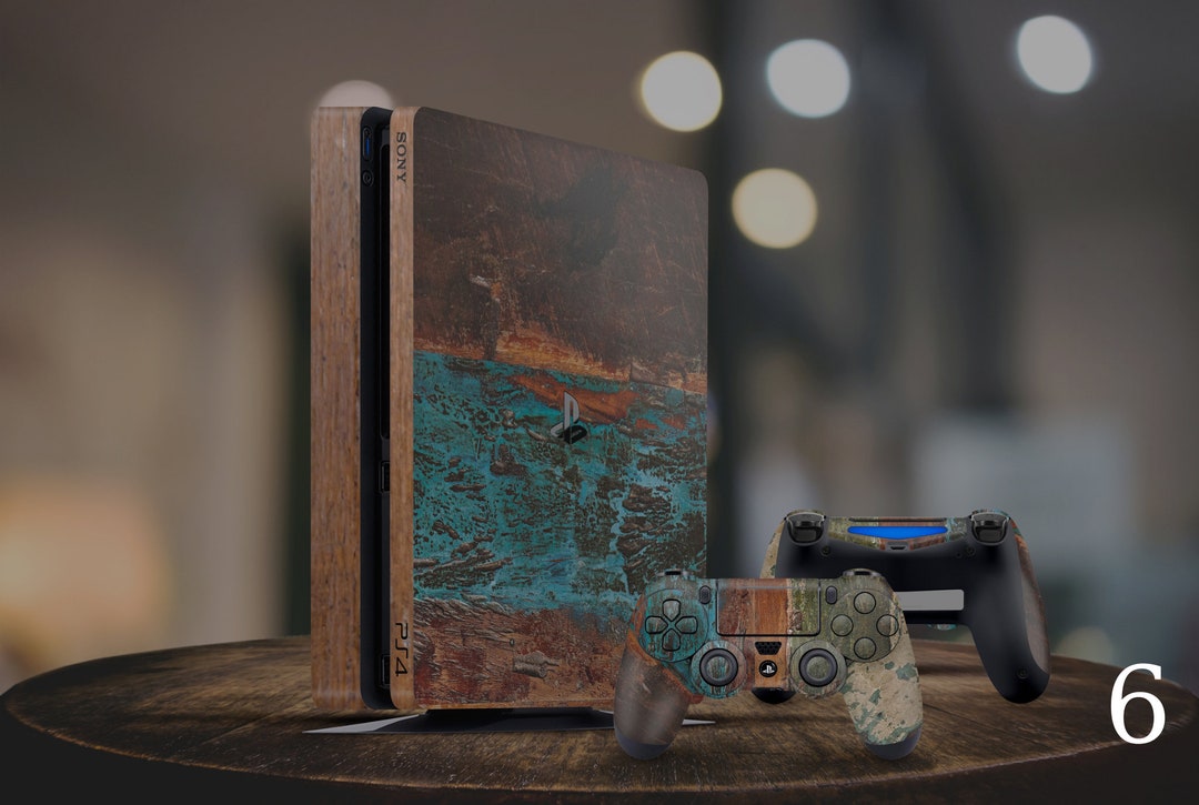 Wooden Looking PS4 Skin, Wooden PS4 Pro, Slim Decal Cover for Gamer ...