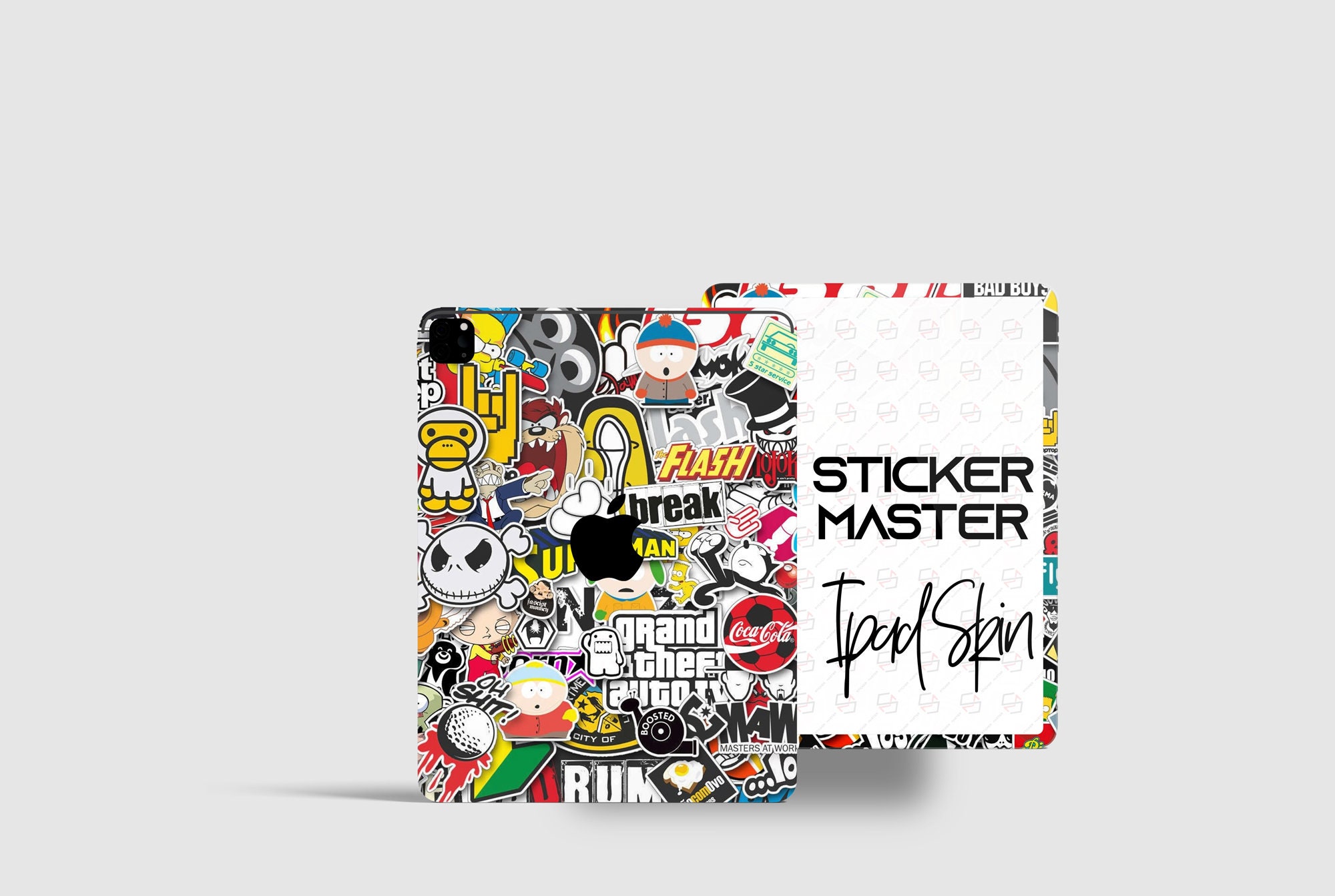 Stickerbomb iPad Skin, Unique iPad Pro 12.9/11/9.7 Decal, Stickerbomb ...