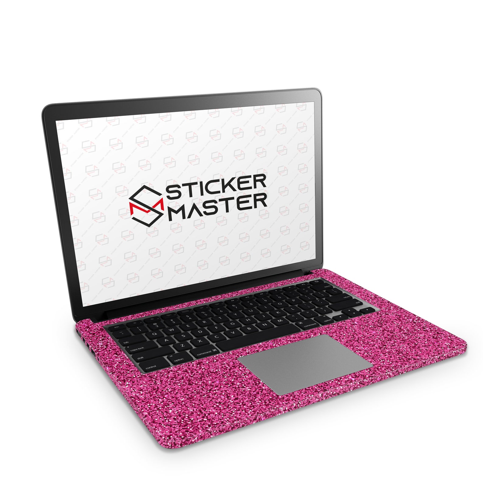 Glamour Pink Gold Glitter Laptop Skin, Premium Quality Full Coverage ...