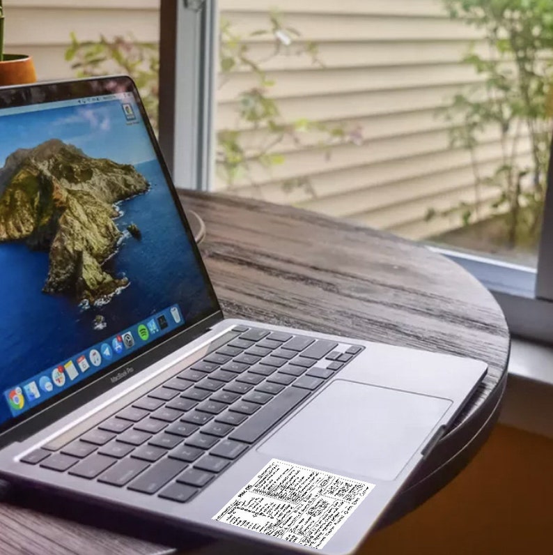 Mac OS MacBook Air Pro Decal Sticker Cheat Sheet Keyboard Shortcuts ...