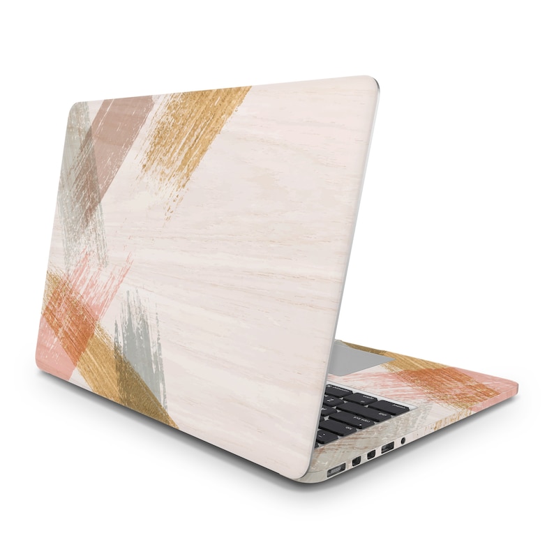 Brush Strokes Laptop Skin, Oracal Vinyl Full Coverage Decal - Etsy