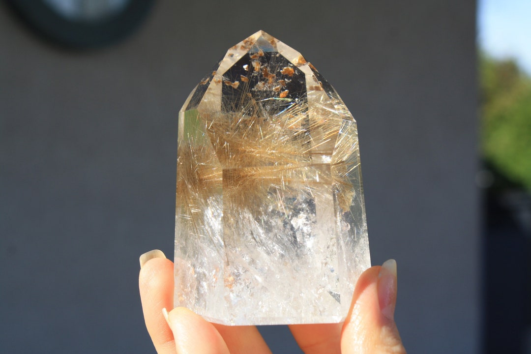 High Quality Golden Rutile Tower From Brazil Golden Rutile Rutile Tower ...