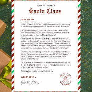 Letters From Santa's Desk Personalized Christmas Letters, Magical ...