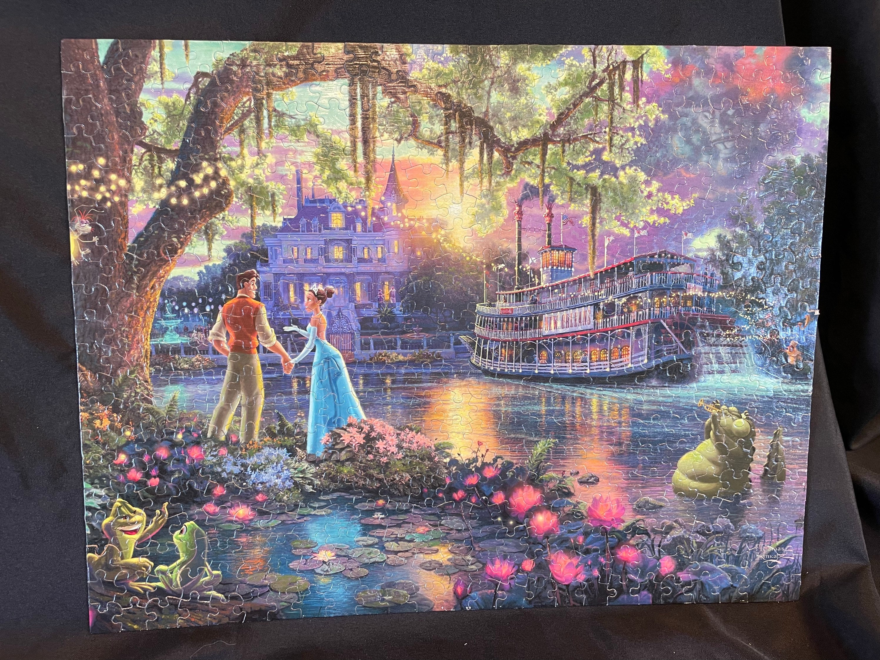 Thomas Kincade Disney Princess Puzzles Assembled and Framed - Etsy